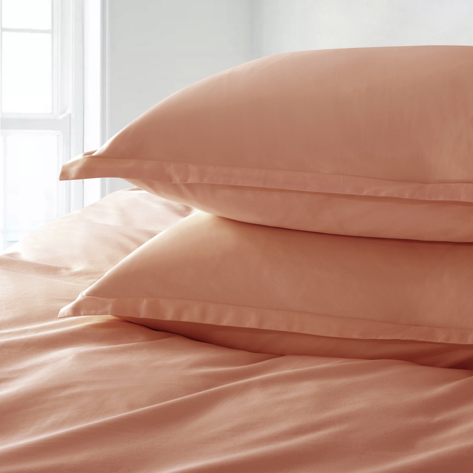 Solid Color Egyptian Cotton Luxury Bedding Set 400TC Long Staple Pima ...