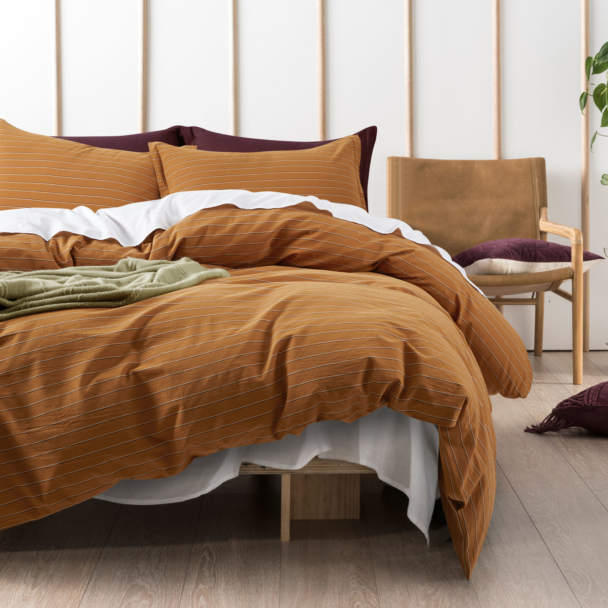 Washed Cotton Chambray Bedding Collection – [eikei]